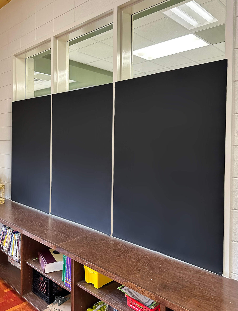 Hideaway Helper Lockdown Shades | Classroom Door Coverings